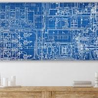 Architectural Blueprint Wall Art, First Home Plan Gift, Our New House ...