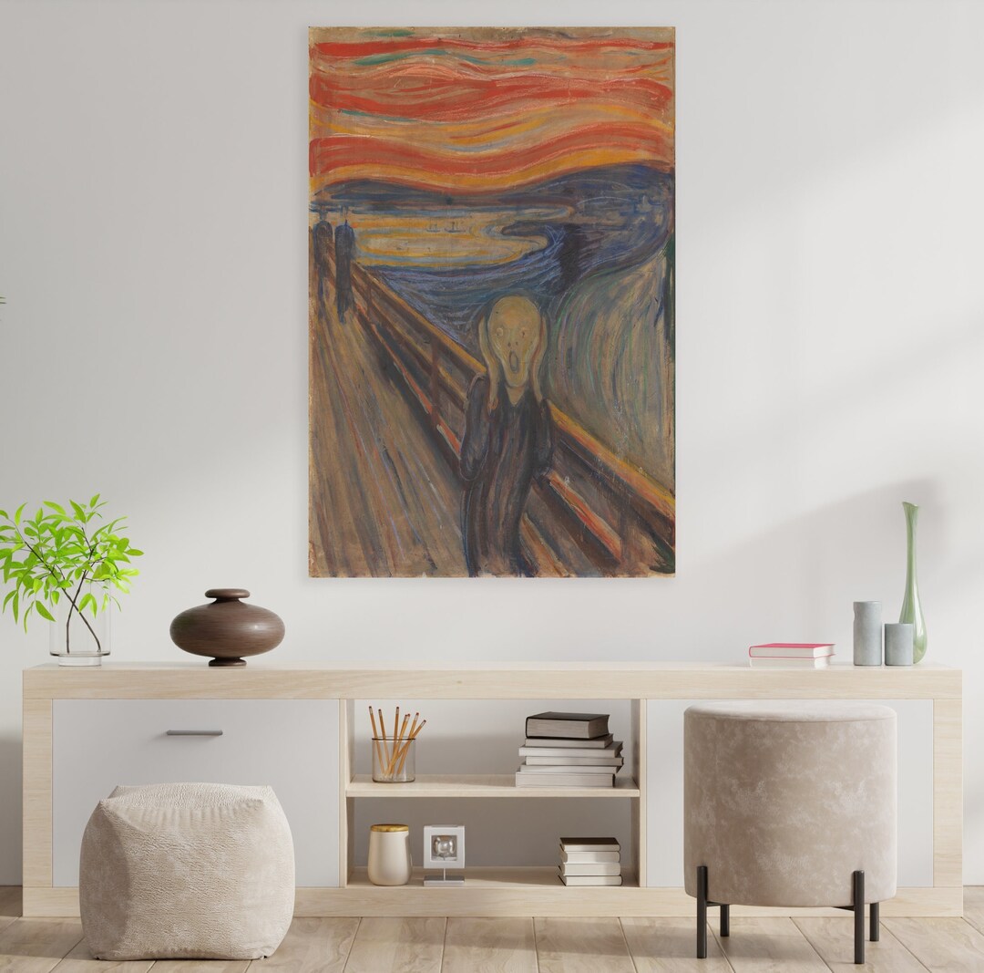 The Scream Wall Art, Edvard Munch, the Scream Canvas, Huge Canvas Home ...