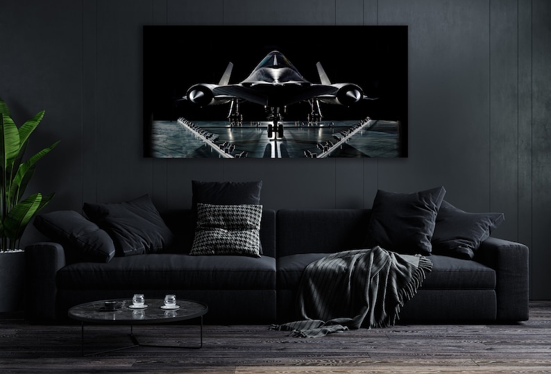 Lockheed SR-71 Wall Decor Huge Canvas Home Decor Blackbird - Etsy