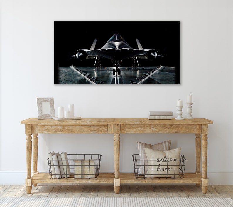 Lockheed SR-71 Wall Decor, Huge Canvas Home Decor, Blackbird Wall Art ...