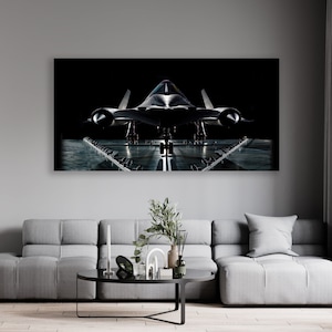 Lockheed SR-71 Wall Decor, Huge Canvas Home Decor, Blackbird Wall Art ...