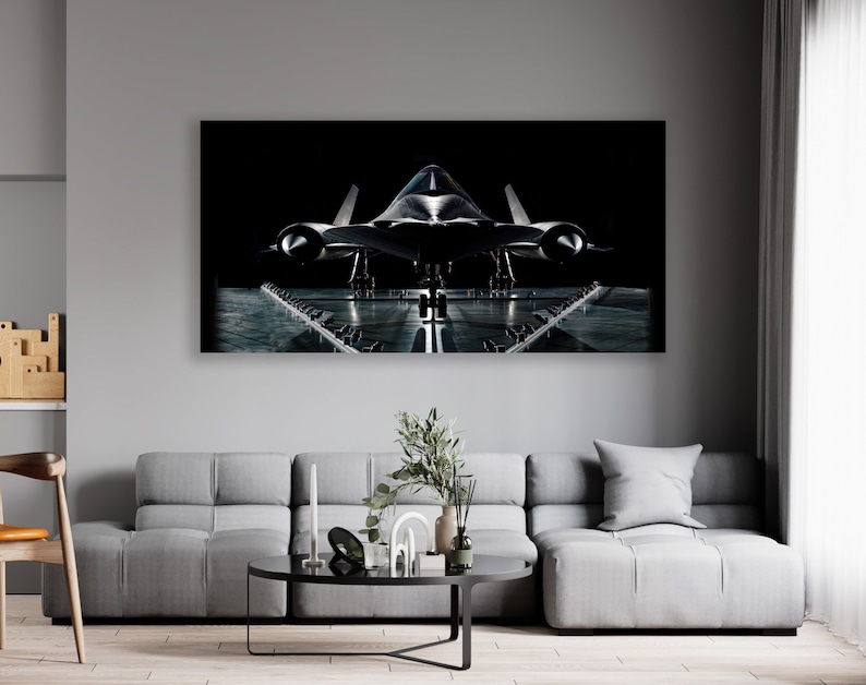 Lockheed SR-71 Wall Decor Huge Canvas Home Decor Blackbird - Etsy