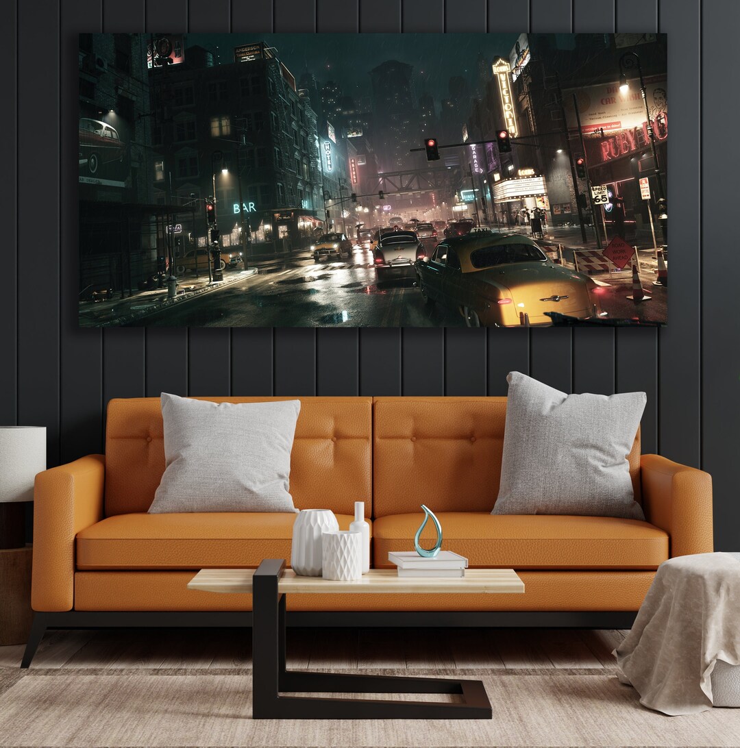 Street View Art, Huge Canvas Wall Art, Street View Canvas, Street Wall ...