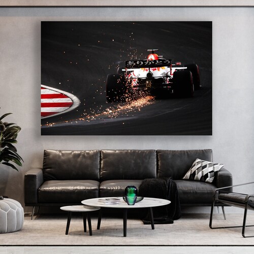 F1 Canvas Formula 1 Wall Decor Huge Canvas Wall Art Formula - Etsy