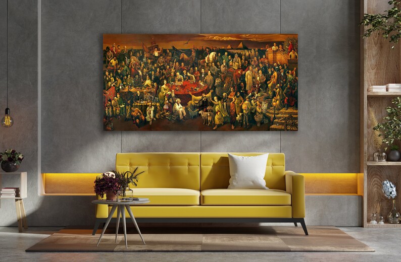 103 Famous People Wall Art Huge Canvas Home Decor Discussing - Etsy