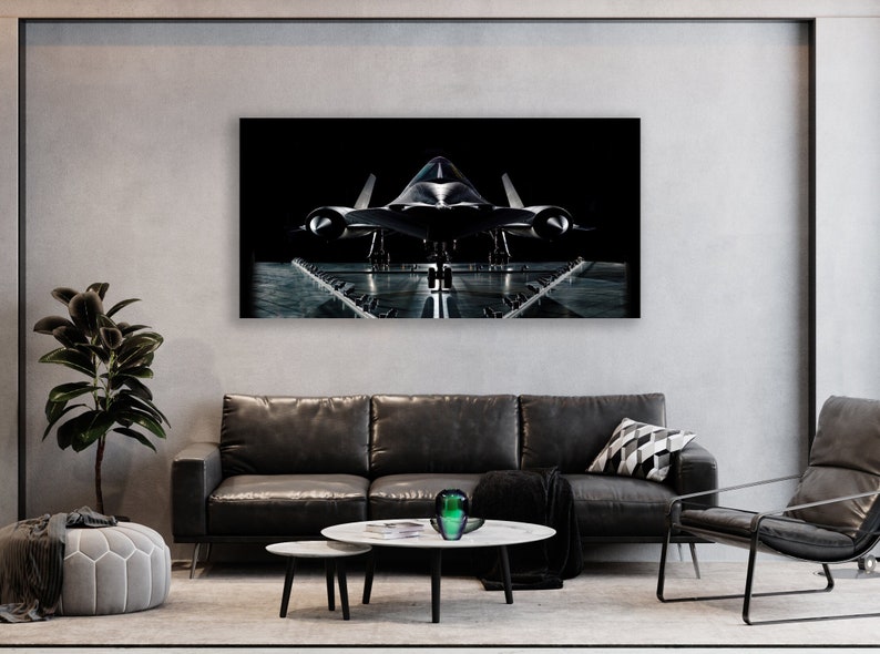 Lockheed SR-71 Wall Decor Huge Canvas Home Decor Blackbird - Etsy