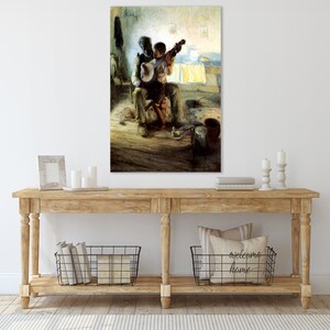 The Banjo Lesson Wall Art, Huge Canvas Home Decor, the Banjo Lesson ...