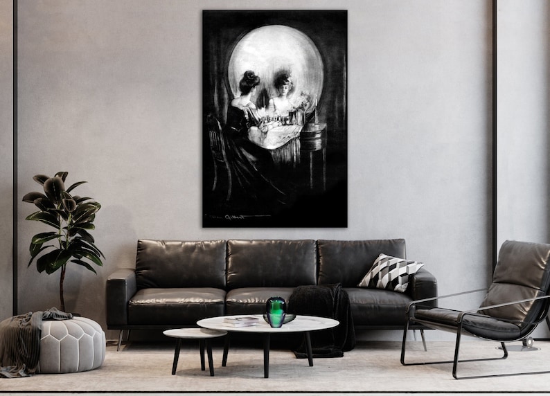 All is Vanity Wall Art, Charles Allan Gilbert, Huge Canvas Home Decor ...