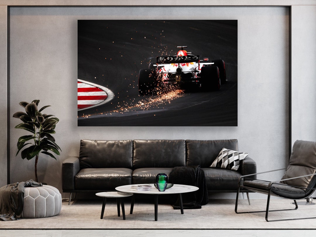 F1 Wall Art, Formula 1 Wall Decor, Huge Canvas Wall Art, Formula 1 Wall ...