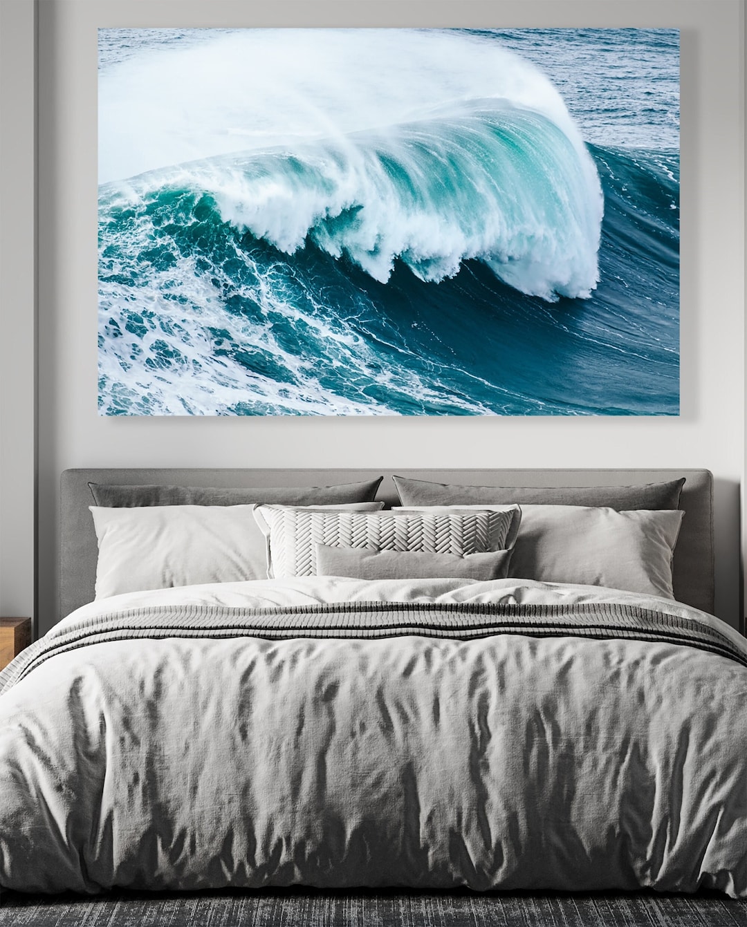 Ocean Wave Wall Decor, Ocean Wall Art, Huge Canvas Home Decor, Peaceful ...