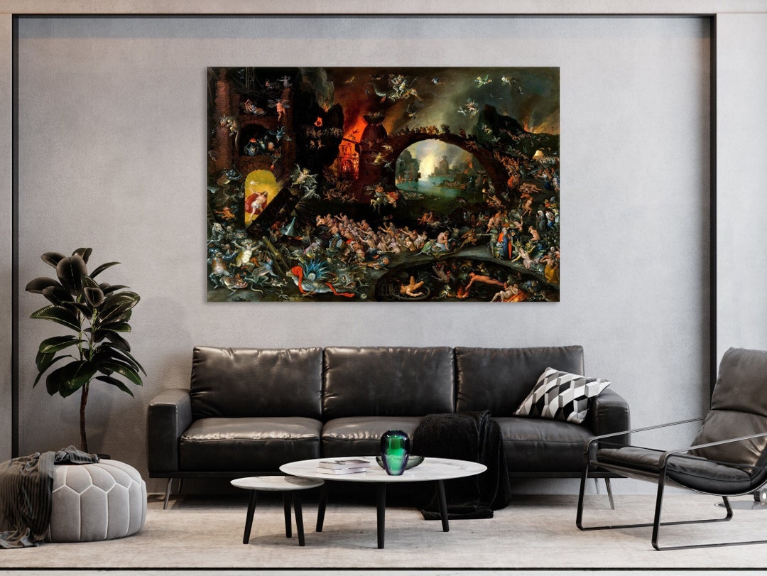 Christ in Limbo Wall Art, Huge Canvas Home Decor, Jan Brueghel Art ...