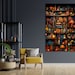 Library Wall Art, Huge Canvas Home Decor, Bookcase Canvas Art, Literary ...