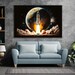 Launching Space Rocket Wall Art, Space Art, Huge Canvas Wall Art, Space ...