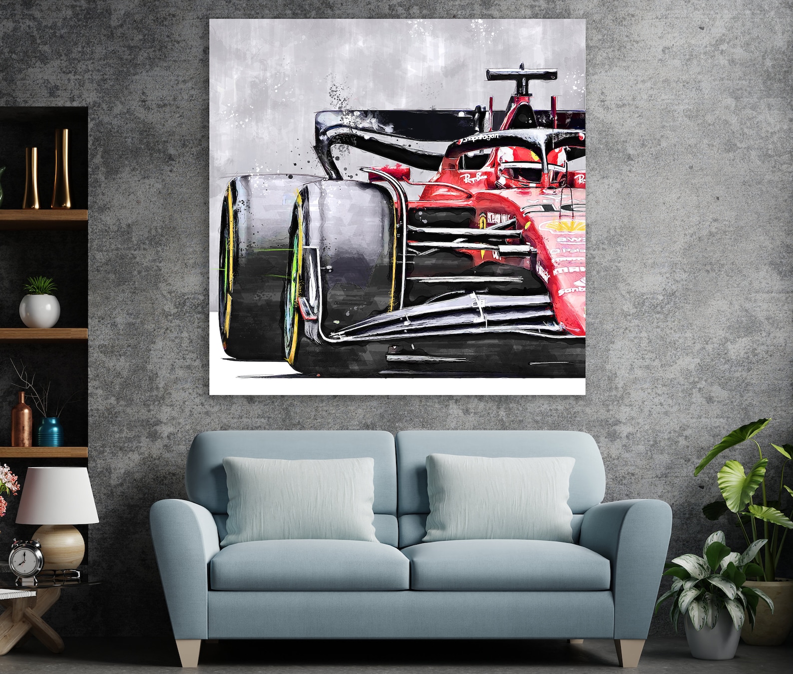 F1 Canvas Formula 1 Wall Decor Huge Canvas Wall Art Formula - Etsy