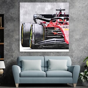 F1 Canvas, Formula 1 Wall Decor, Huge Canvas Wall Art, Formula 1 Wall ...