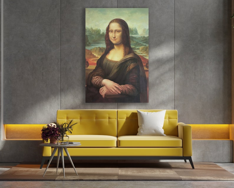Mona Lisa Wall Art, Da Vinci Art, Huge Canvas Wall Art, Mona Lisa ...