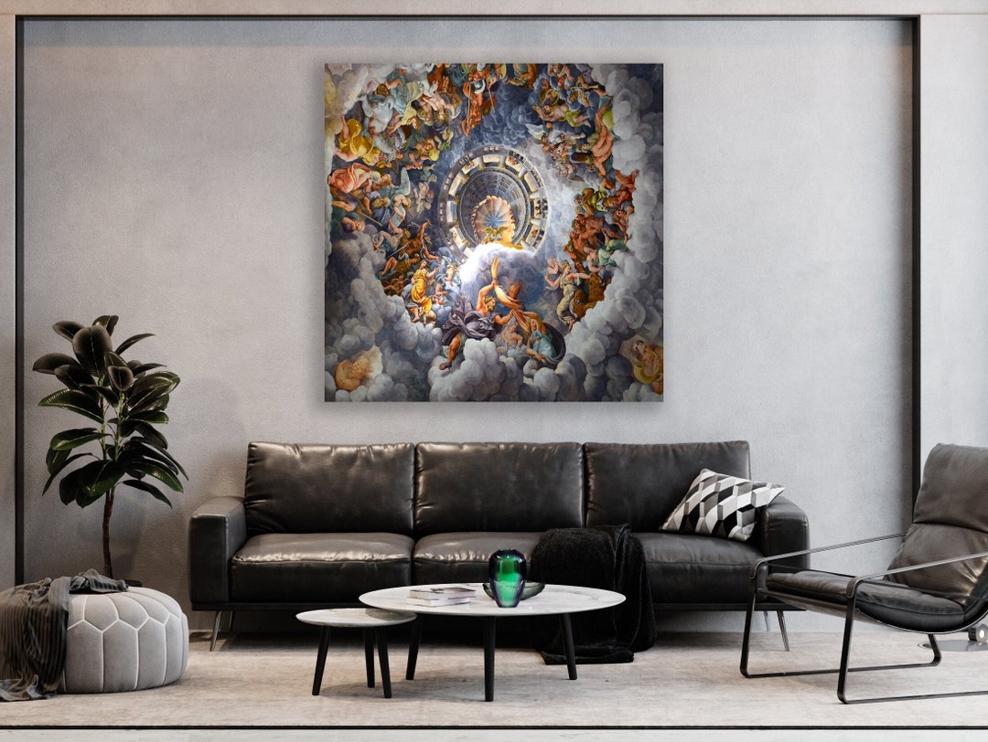 Chamber of the Gods Wall Art, Greek Mythology Art, Huge Canvas Wall ...