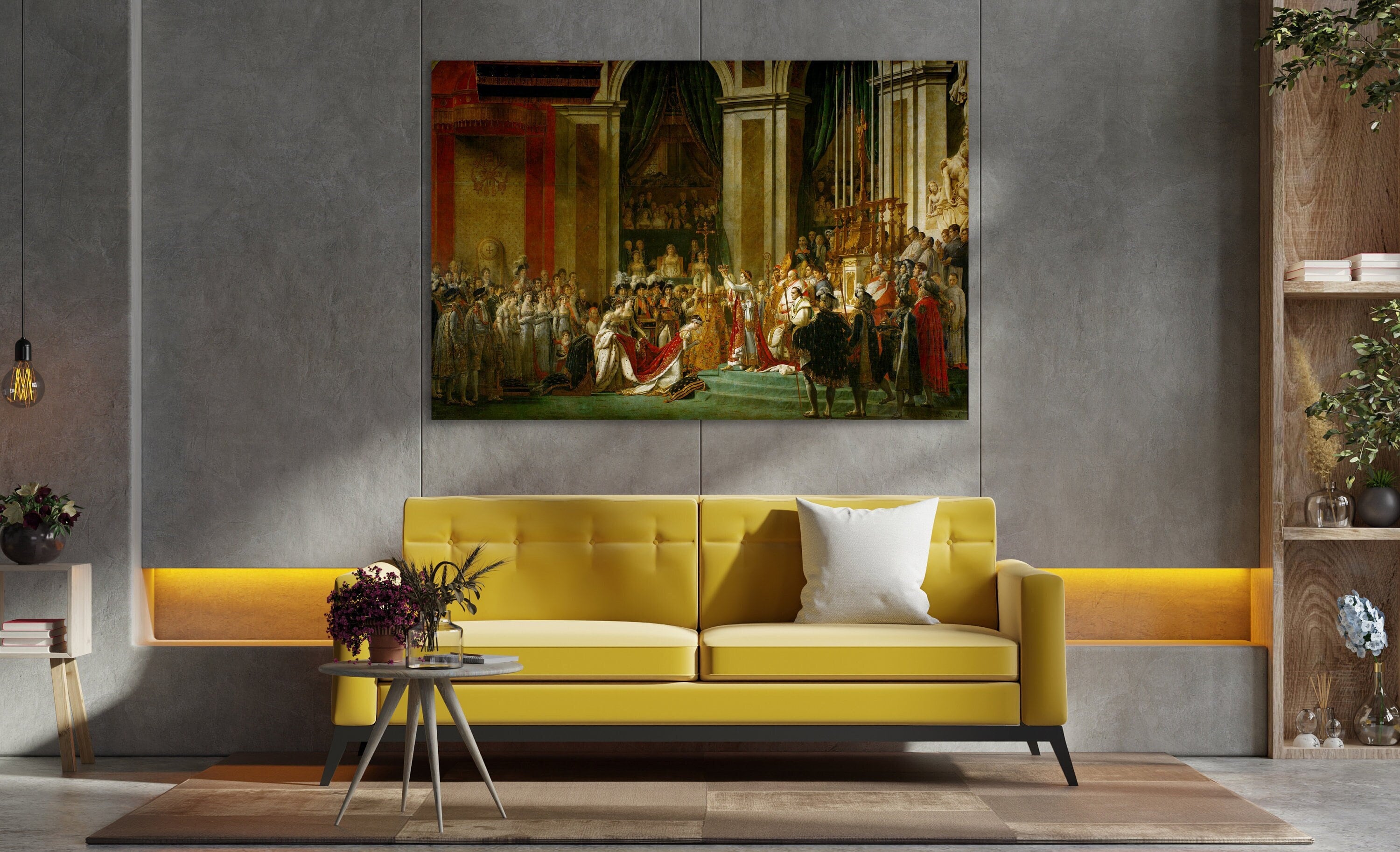 The Coronation of Napoleon Wall Art, Jacques Louis David Canvas Print ...