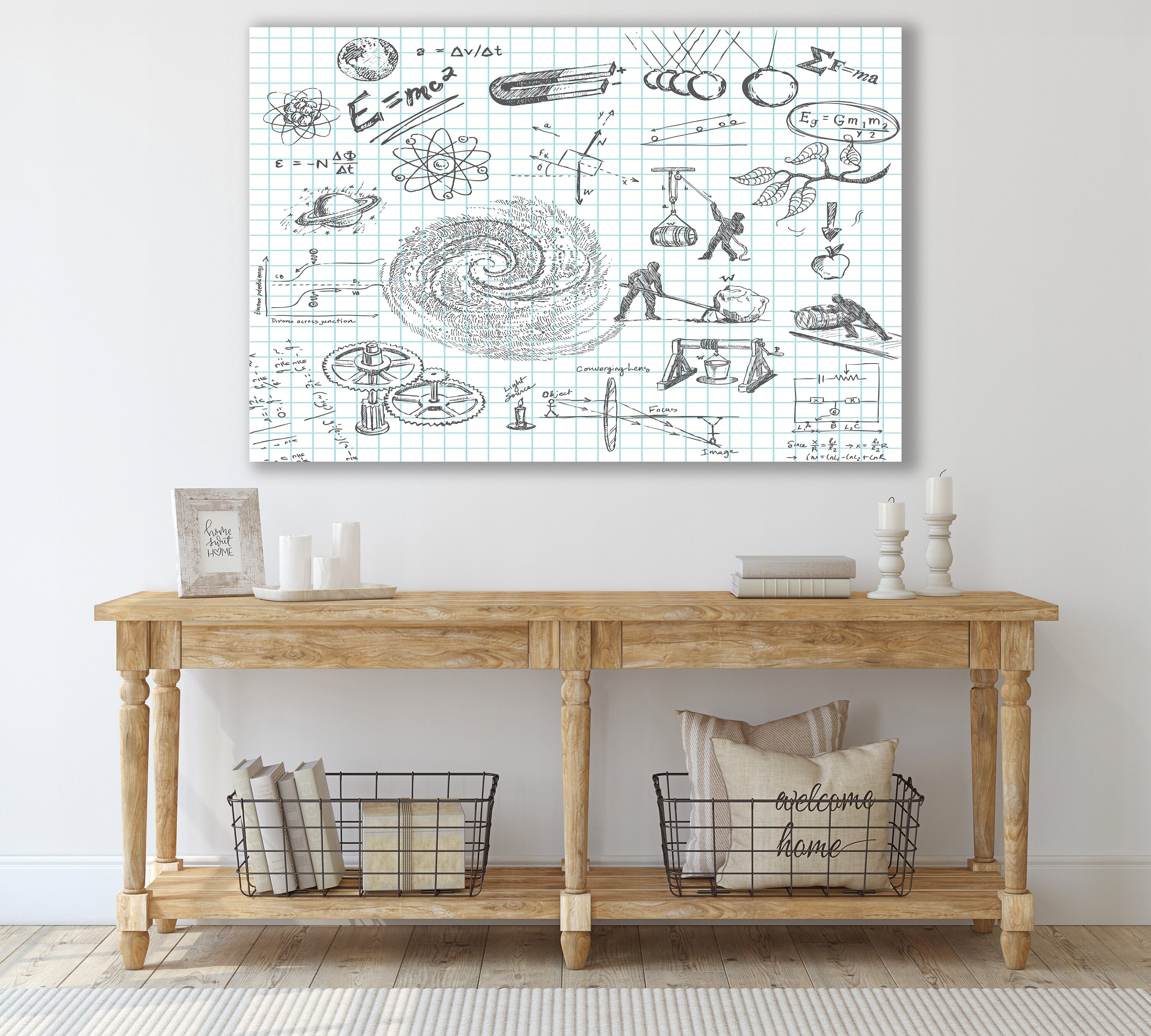 Physics Art Formulas Canvas Huge Canvas Wall Decor Science - Etsy Physics Art Formulas Canvas Huge Canvas Wall Decor Science - Etsy