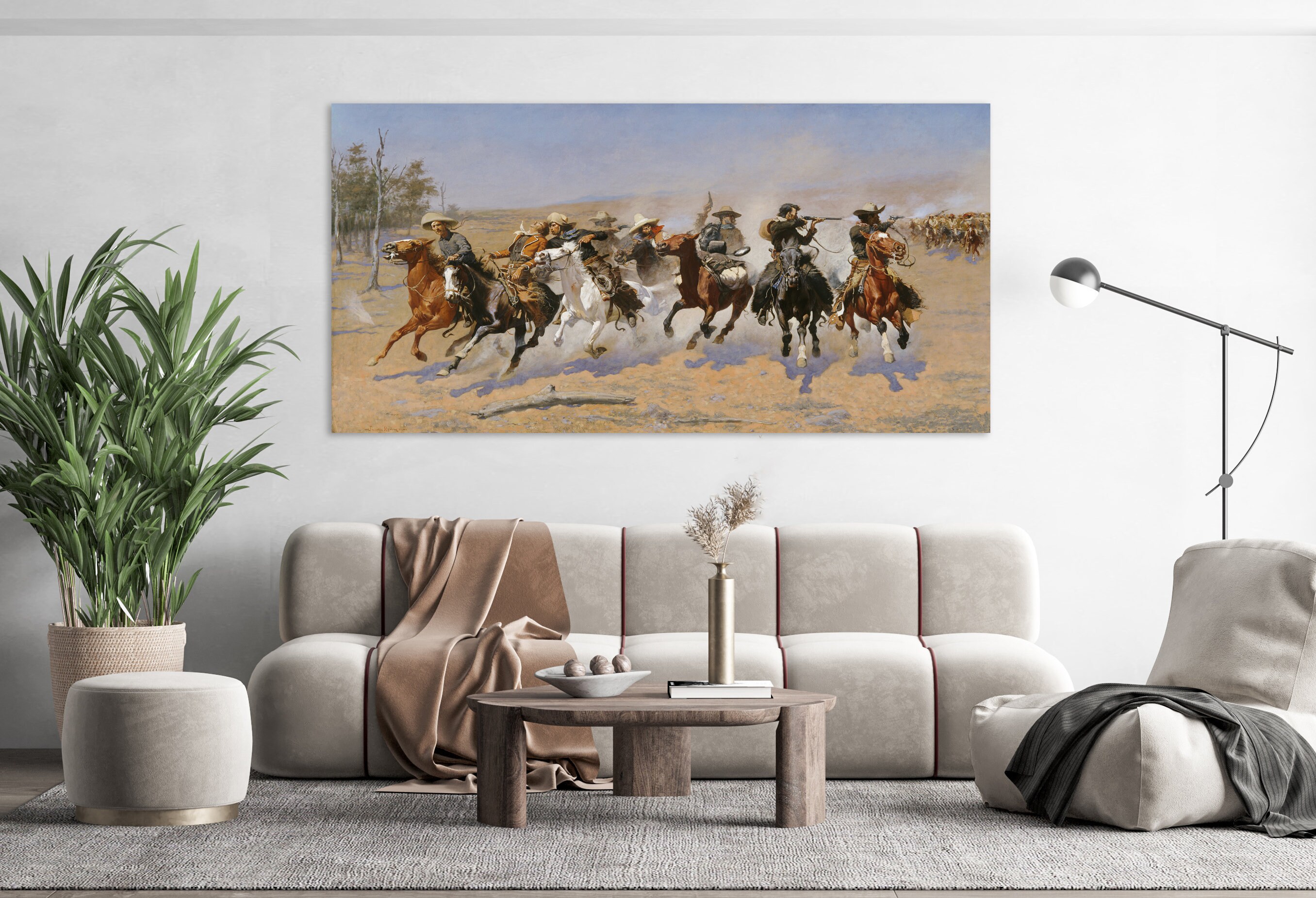 A Dash for the Timber Wall Art, Huge Canvas Home Decor, Frederic ...