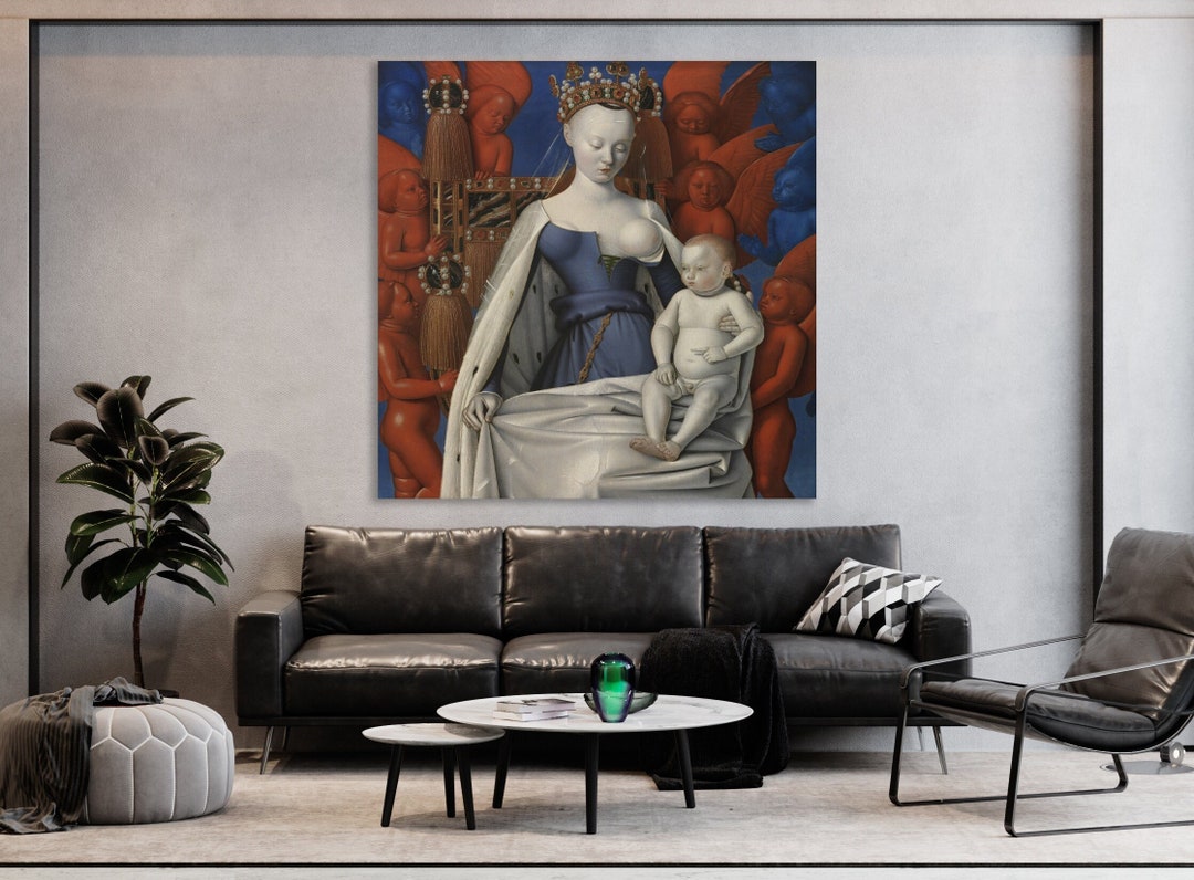 The Virgin and Child With Angels Wall Art, Jean Fouquet, Fouquet ...