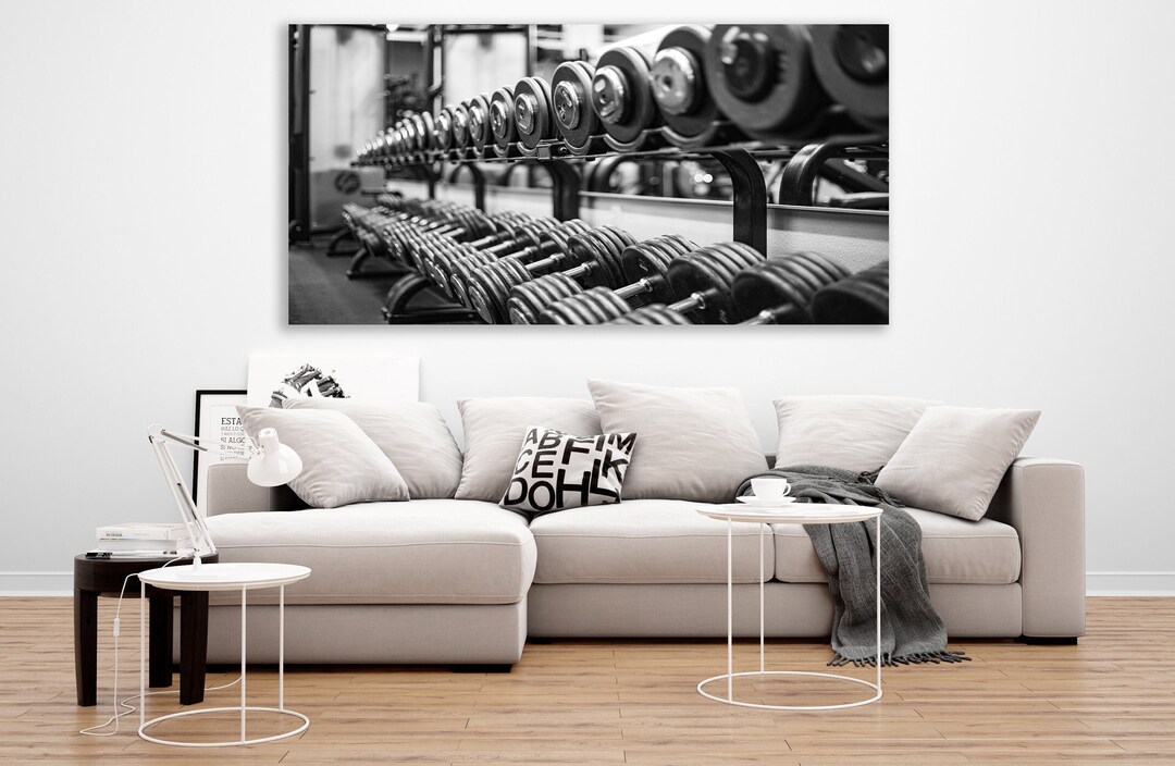 Gym Canvas Prints Wall Art, Huge Canvas Wall Art, Gym Lovers Gift, Gym ...