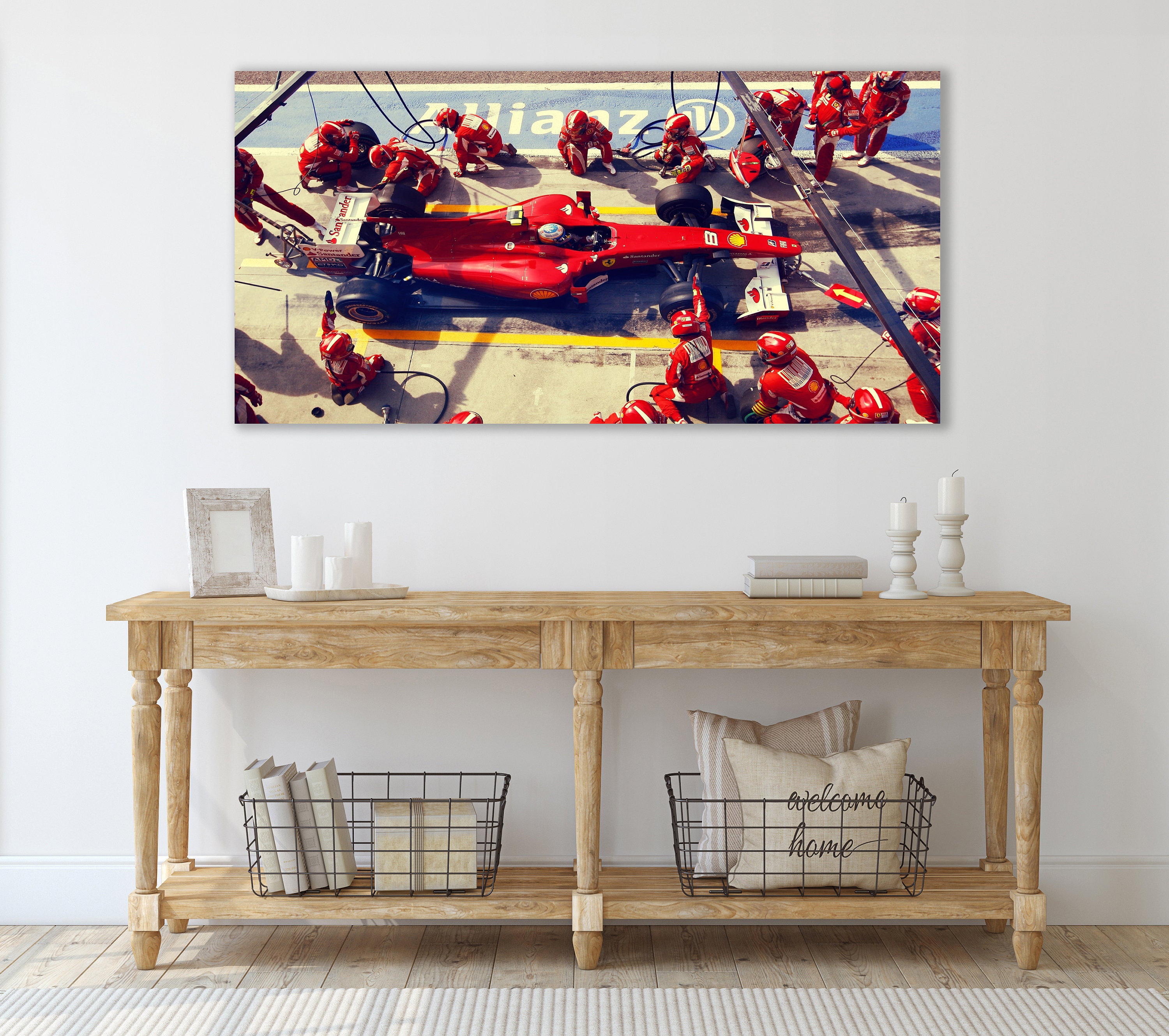 Formula 1 Wall Art, Formula 1 Fan Gift, Huge Canvas Wall Art, F1 Canvas ...