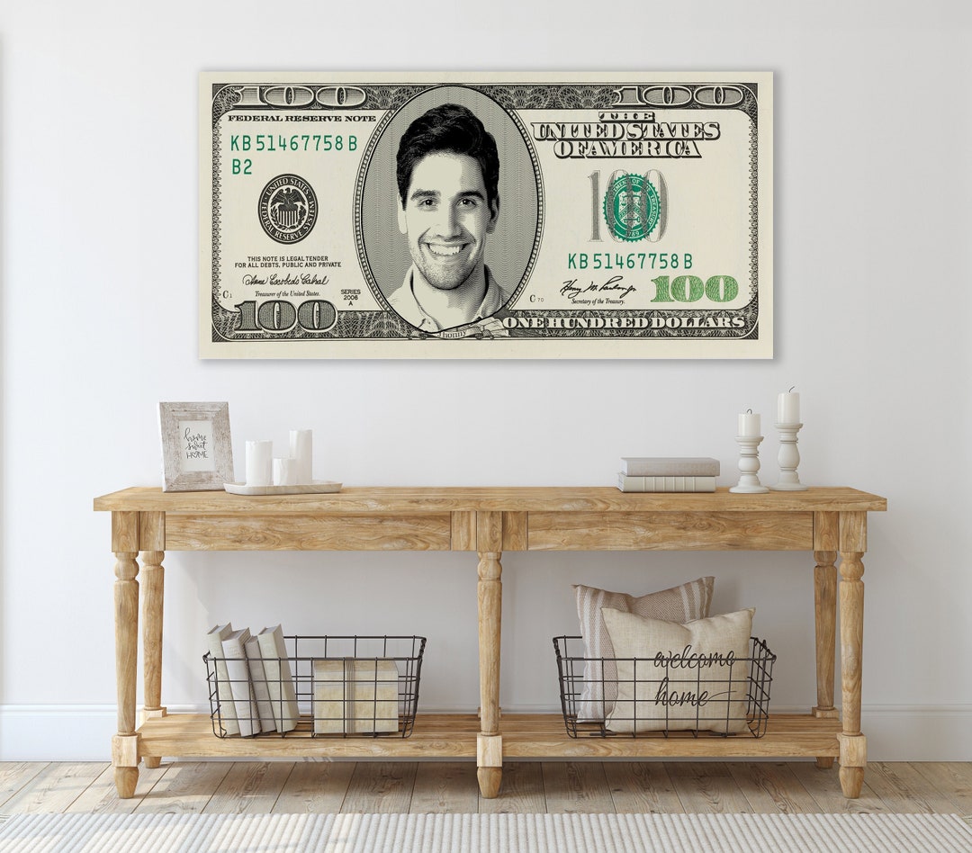 Custom Dollar Sign From Photo, Huge Canvas Wall Art, Personalized ...