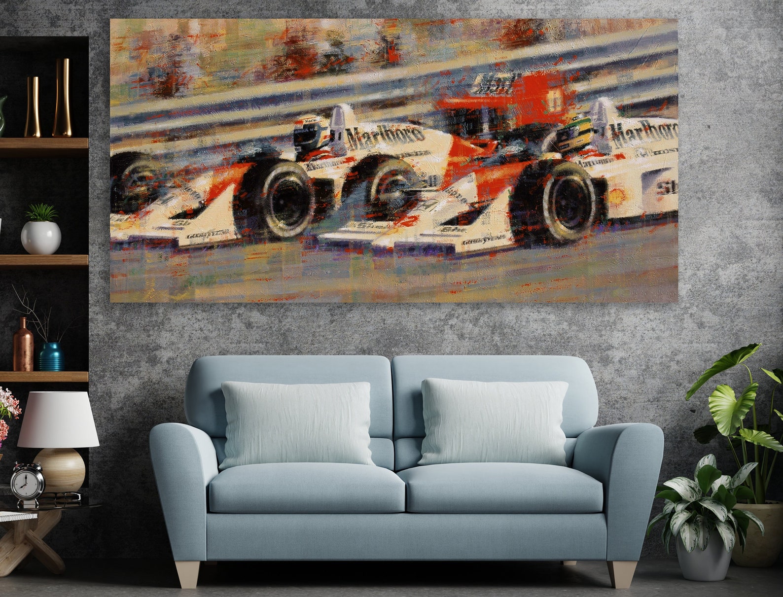 Formula 1 Canvas F1 Wall Decor Huge Canvas Wall Art Formula - Etsy