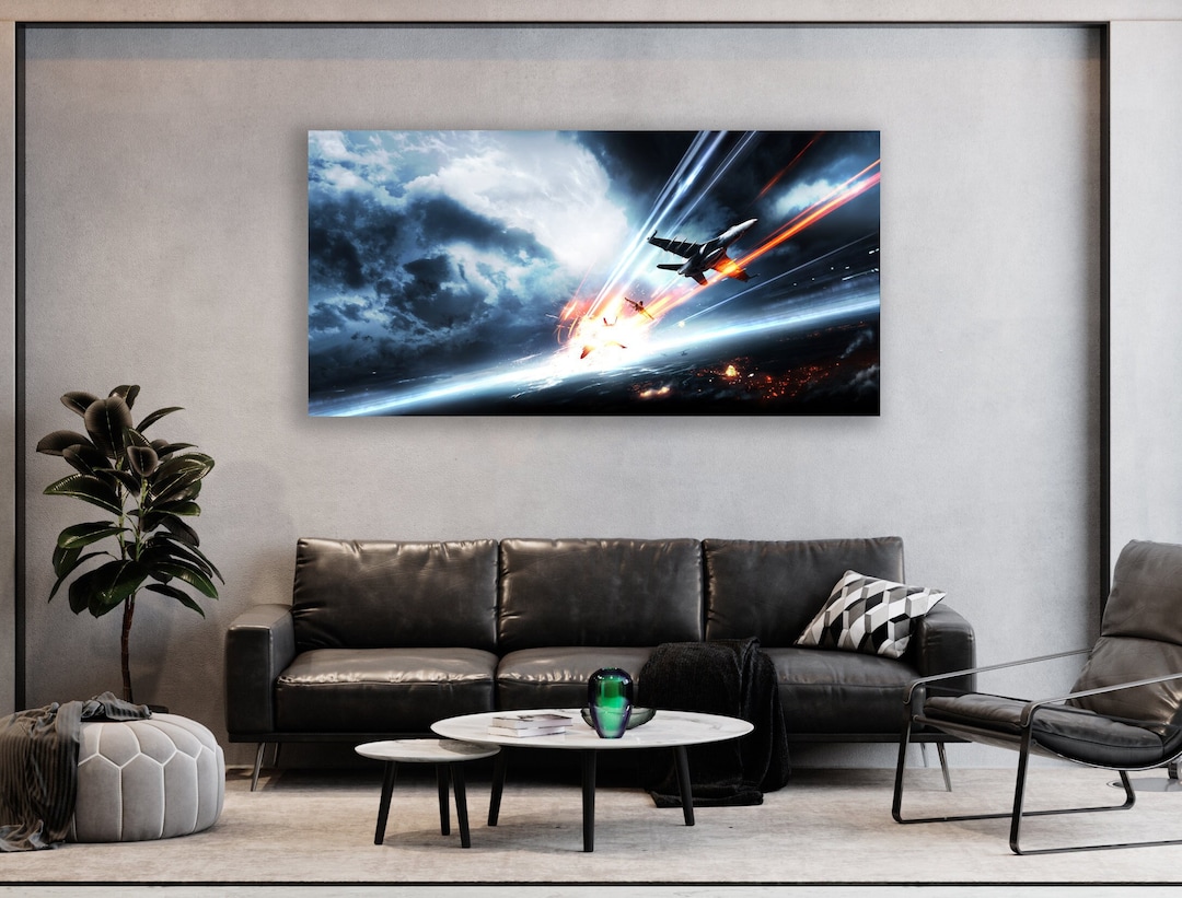 Fighter Jet Wall Art, Huge Canvas Wall Art, Military Jet Canvas ...