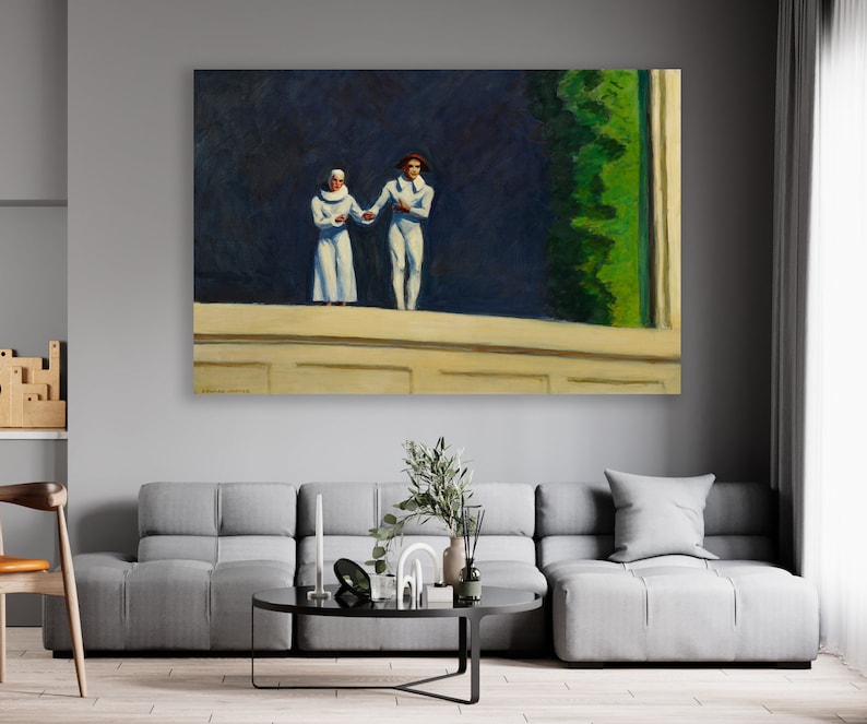 Two Comedians Wall Art Edward Hopper Two Comedians Canvas - Etsy
