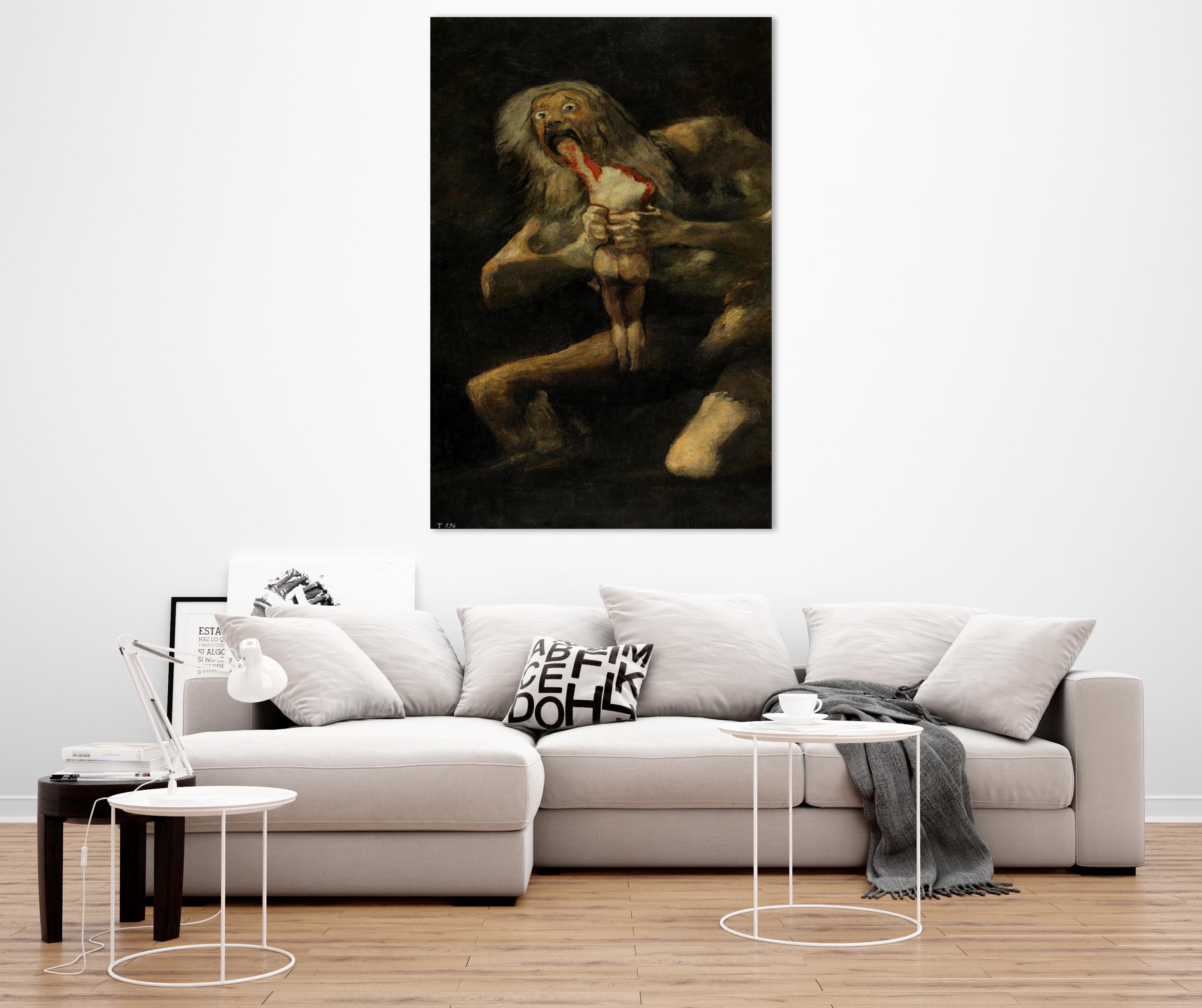 Saturn Devouring His Son Wall Art Huge Canvas Wall Decor Francisco
