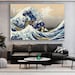 The Great Wave off Kanagawa Wall Art, Huge Canvas Home Decor, Funny ...