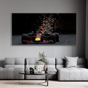 Formula 1 Wall Art, Huge Canvas Home Decor, F1 Lovers Gift, Formula 1 ...