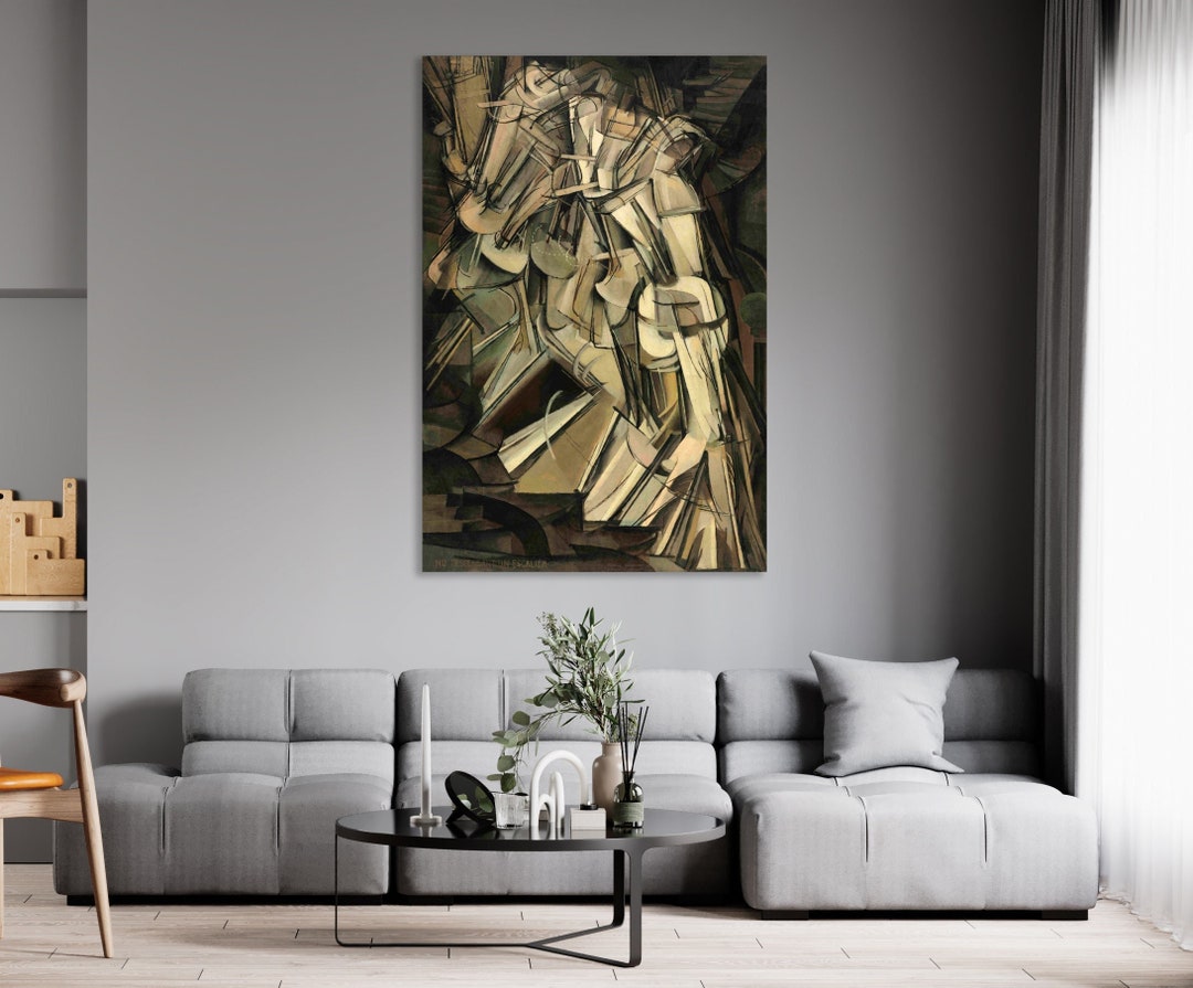 Nude Descending a Staircase, No. 2 Wall Art, Marcel Duchamp Art, Huge ...