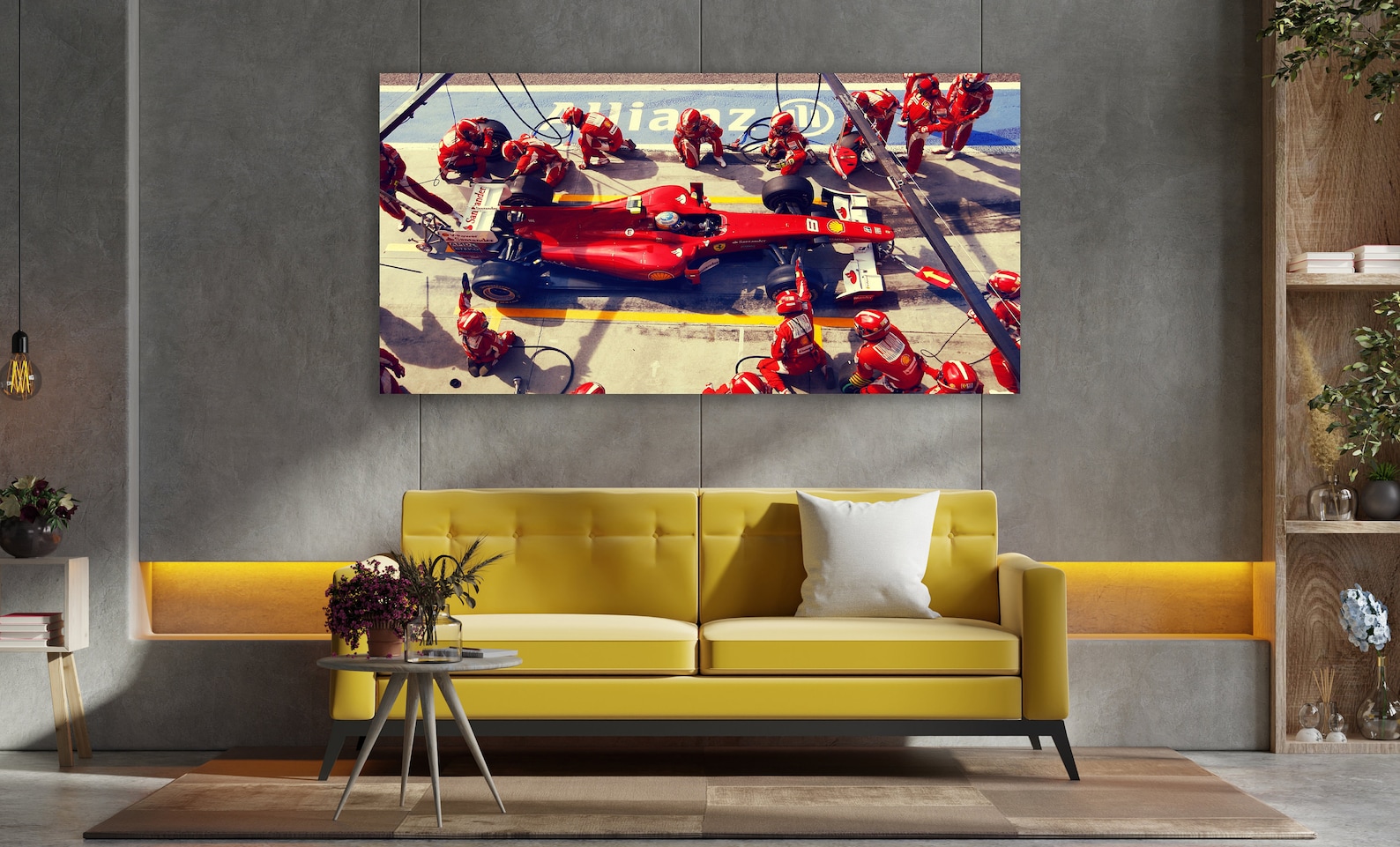 Formula 1 Wall Art, Formula 1 Fan Gift, Huge Canvas Wall Art, F1 Canvas ...