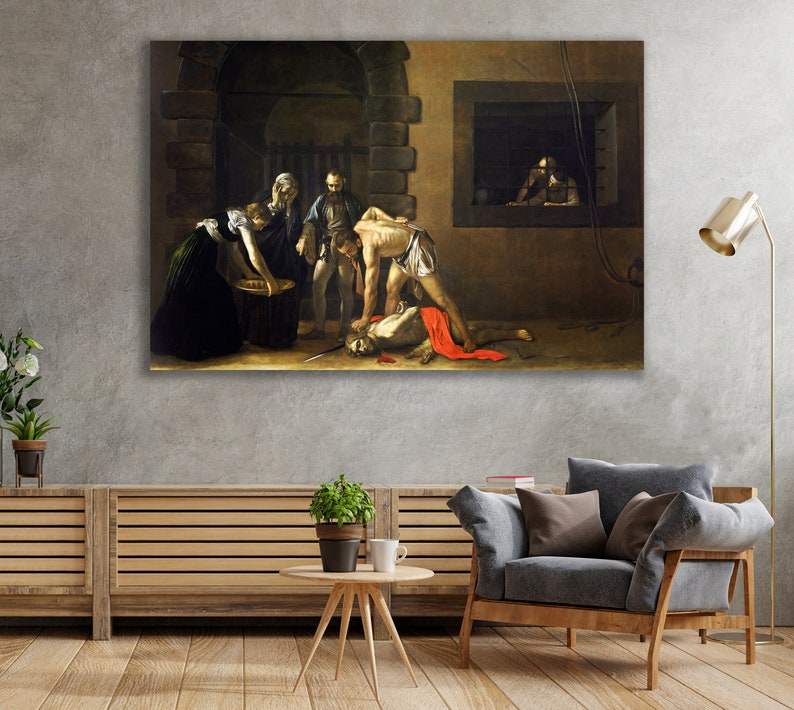 The Beheading of St John the Baptist Wall Art Caravaggio Art - Etsy