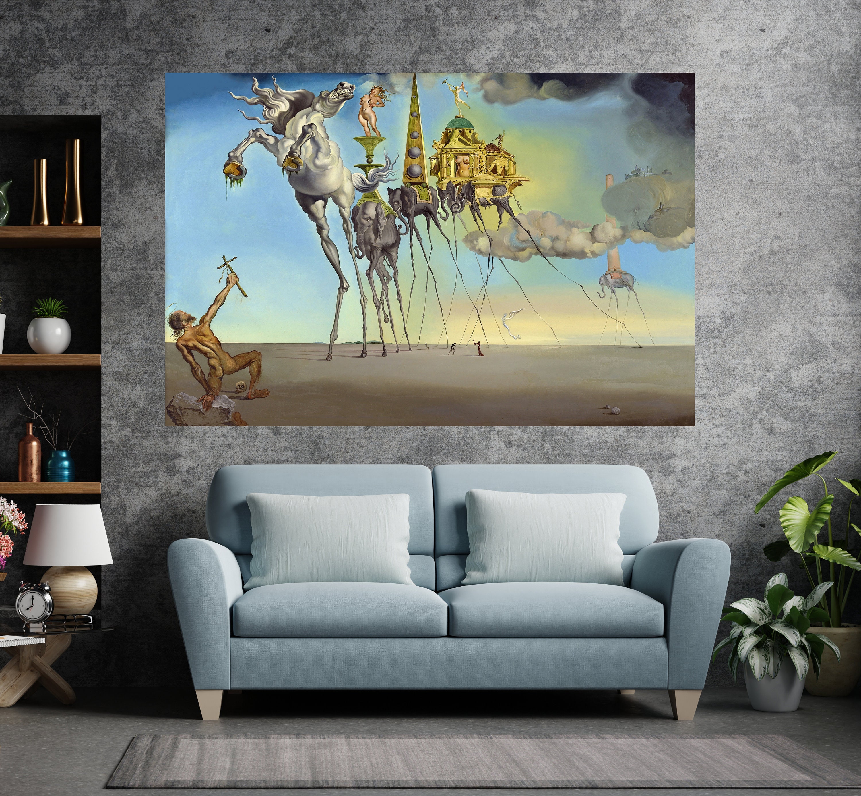 The Temptation of Saint Anthony Wall Art Salvador Dali the - Etsy