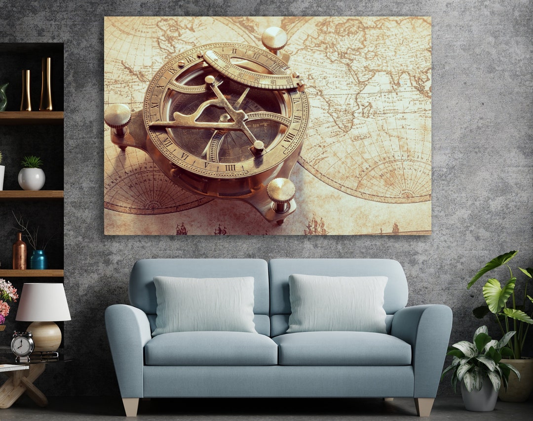 World Map Wall Art, World Map Canvas, Huge Canvas Wall Decor, World Map ...