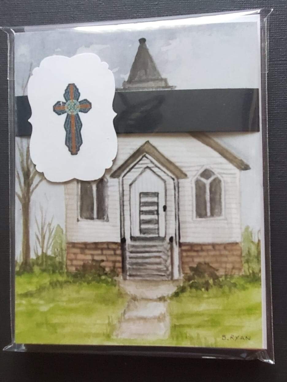 Watercolor Church Notecards - Etsy