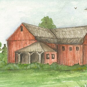 Country Barns Note Cards - Etsy