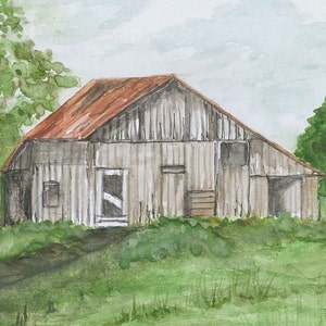 Country Barns Note Cards - Etsy