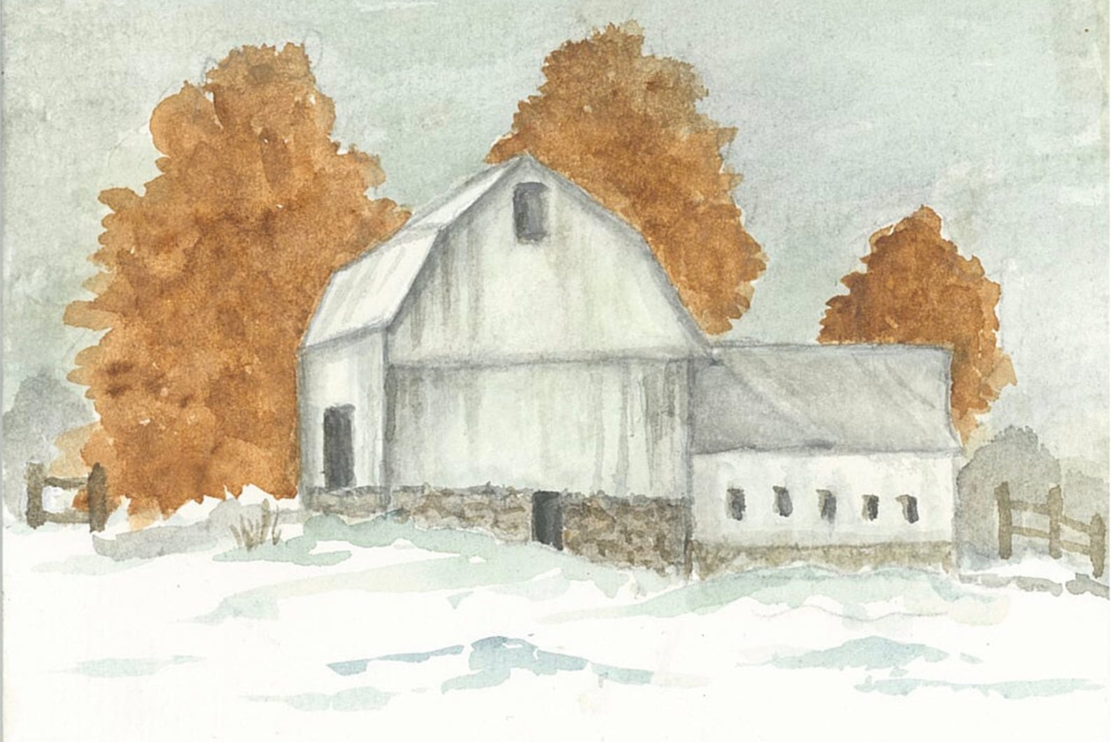 Country Barns Note Cards - Etsy
