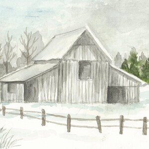 Country Barns Note Cards - Etsy