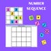 Number Sequence With Dice Matching Worksheet for Kids | Logical ...