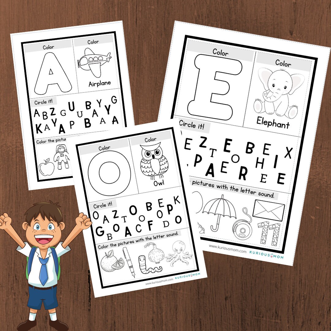 Printable Alphabet Colouring and Activities Worksheet for Preschool ...