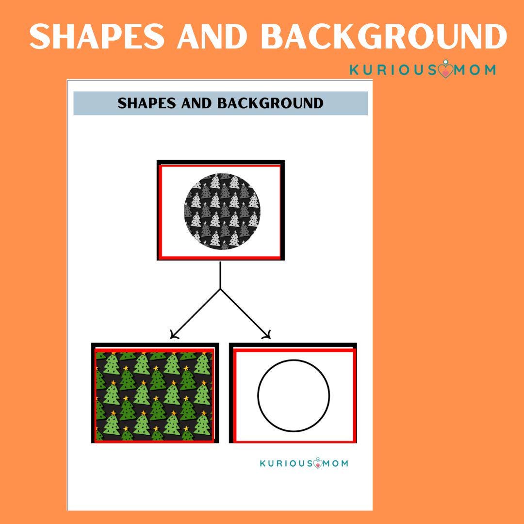 Shapes and Background Printable Worksheet for Kids - Etsy