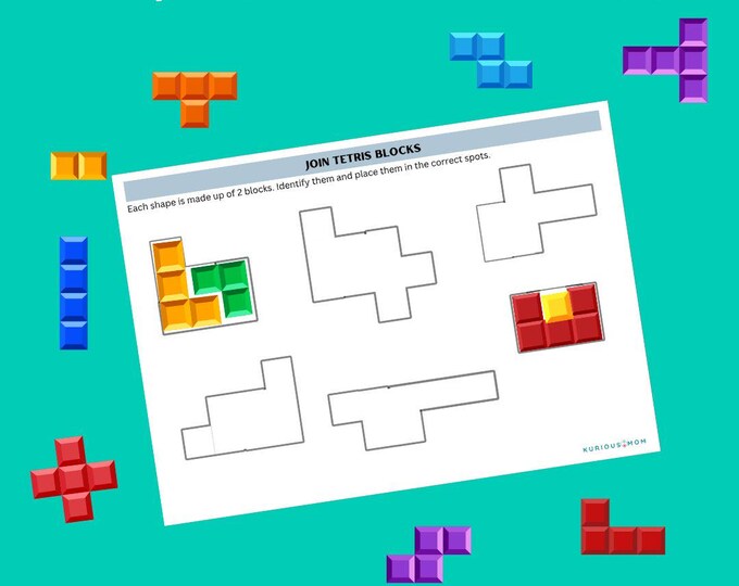 Join Tetris Blocks | Logical Thinking | Brain Booster - Etsy