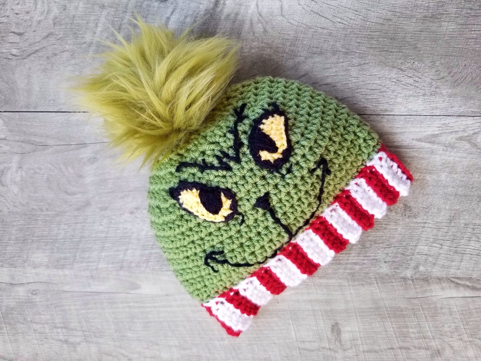 Grinch Inspired Crochet Hat, for Kids & Adults - Etsy