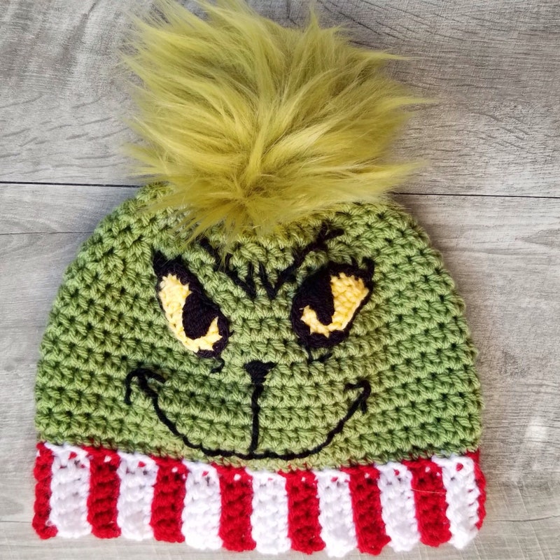 Crochet Grinch Hat - Etsy